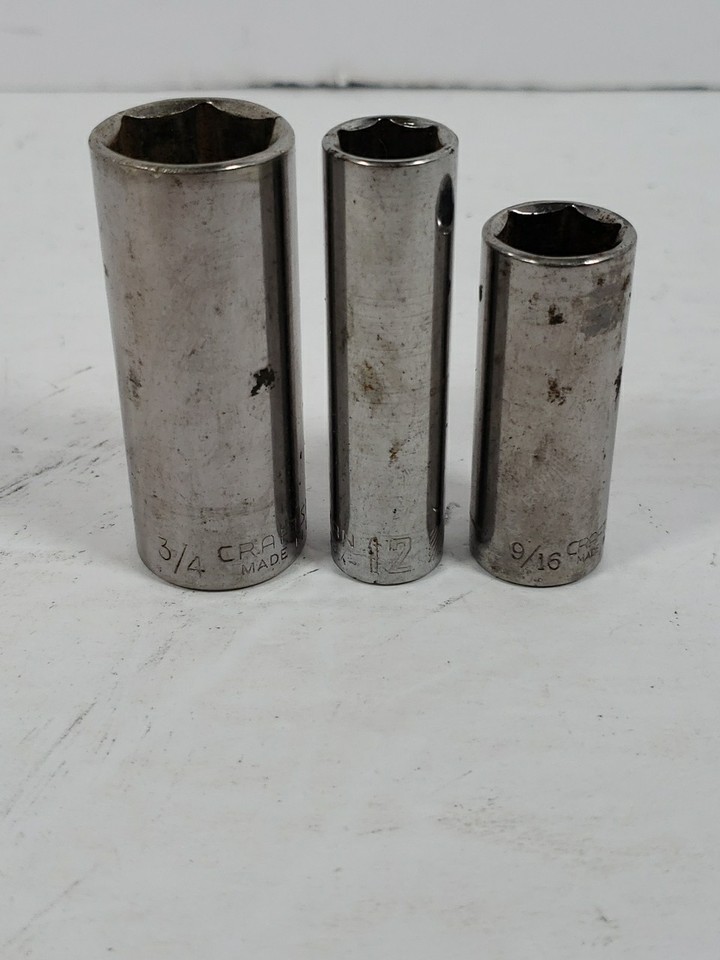 Vintage Craftsman Socket Lot Of 8 Sockets Made In USA See Pics For ...