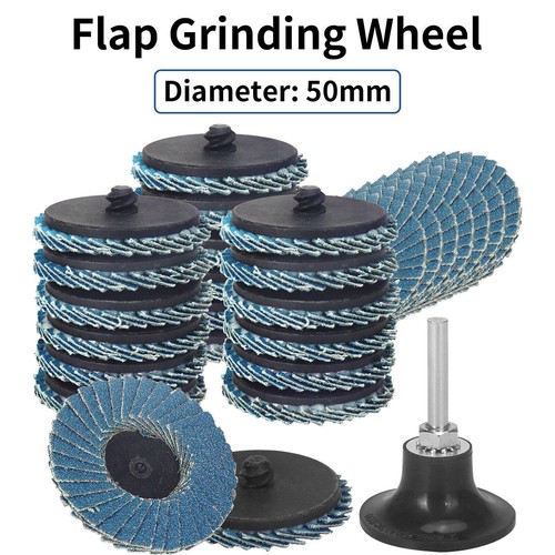 50mm Flap Disc 2'' Roloc Roll Lock Pads Grinding Sanding Wheel40/60/80 ...