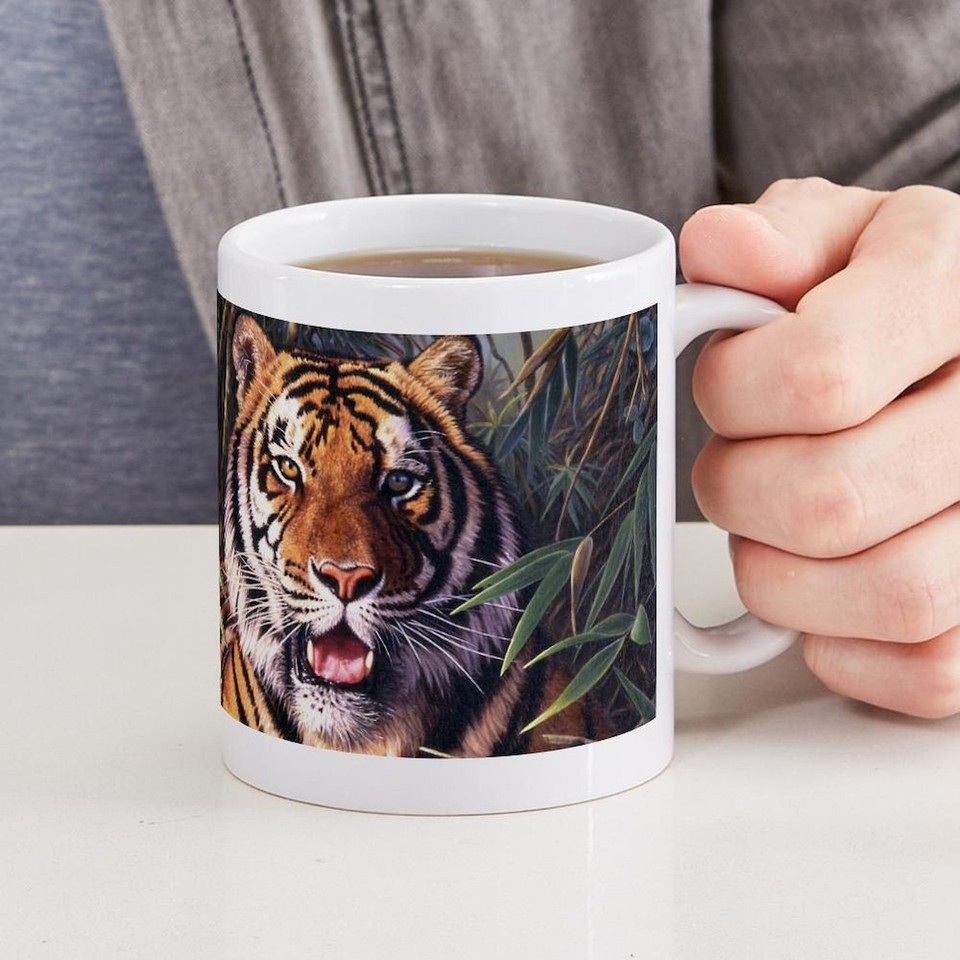 CafePress Tiger Tiger Mug 11 oz Ceramic Mug (4600272) | eBay