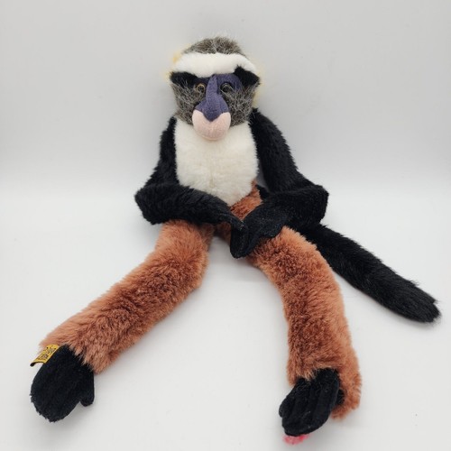 Wild Republic Hanging Monkey Plush Stuffed Animal 17" Brown Legs Vintage 1999 | eBay