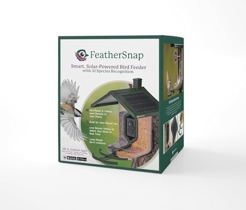 Feathersnap Smart Bird Feeder with AI Bird Identification & HD Camera ...