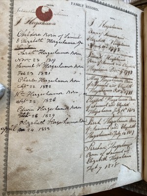 1804 HOLY BIBLE Hergesheimer Shoemaker Family antique OLD American | eBay