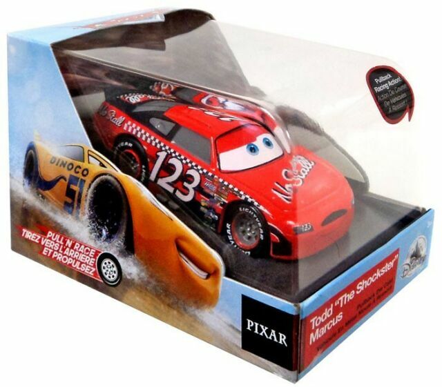 Disney Cars Todd The Shockster Marcus Pull 'n' Race Die Cast Car Racing ...