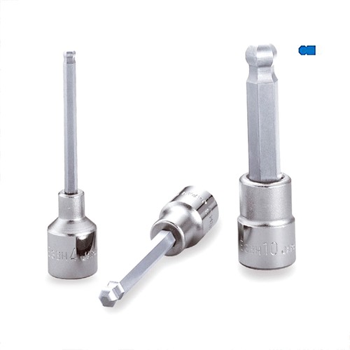 3/8"(9.5 mm) Dr. Hexagon Metric Hand Ball Point Hex Bit Socket 3.0 - 10 ...