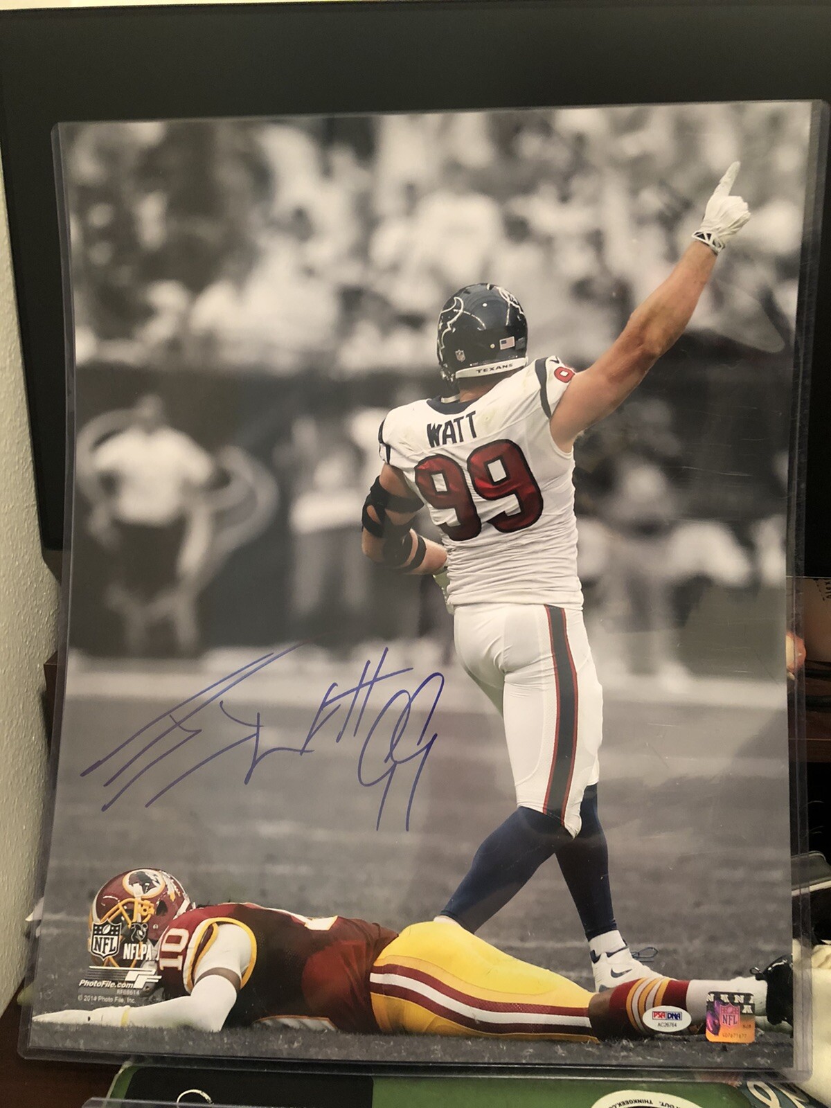 J.J. WATT Signed 16x20 Photo PSA/DNA COA Houston Texans Cardinals Auto ...
