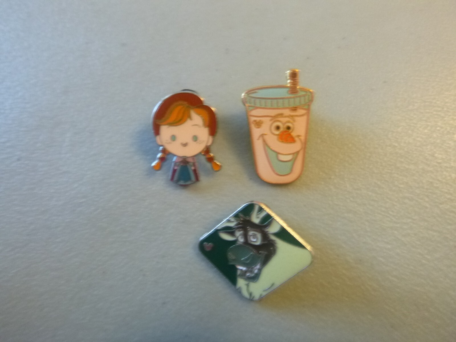 Disney Pins - 3 different Frozen Pins - Olaf, Sven, Anna | eBay