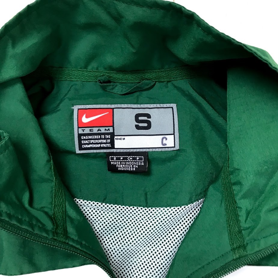 Nike Team Jacket Size Small Green White Volleyball Windbreaker Track ...
