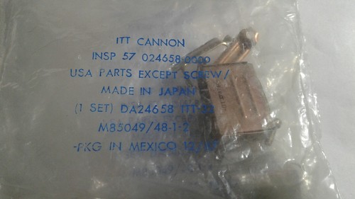 (1pc) M85049/48-1-2 , ITT CANNON , Micro-D Backshell 180° A Shell Size ...
