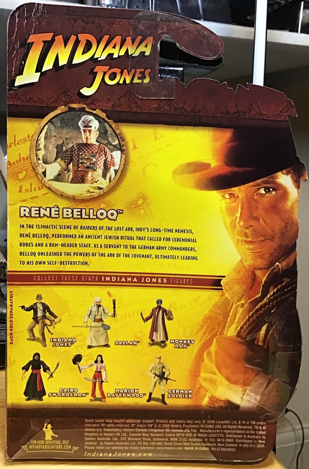 Hasbro Rene Belloq Figure Raiders Of The Lost Ark Indiana Jones. New ...