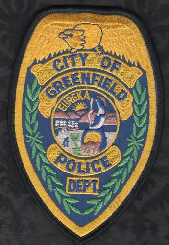 Greenfield California Police Shoulder Patch VR. #1 -- Obsolete | eBay