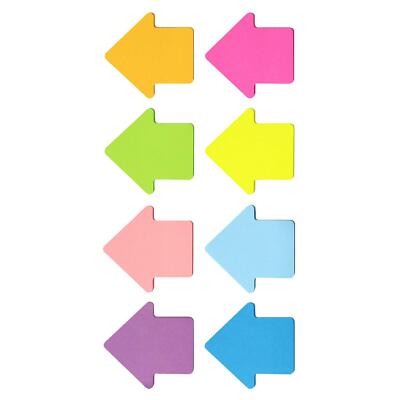 Arrow Shape Sticky Notes 8 Color Bright Colorful Sticky Pad 75 Sheets ...