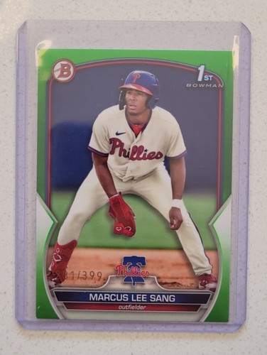 2023 Bowman Neon Green /399 Marcus Lee Sang #BP-126 Philadelphia ...
