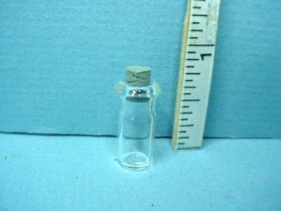Miniature Small Jar wi Stopper #G1001 Clear Glass Royal Miniatures 1 ...
