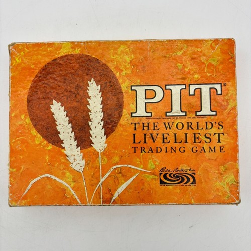 VINTAGE Pit Card Game COMPLETE Parker Brothers 1964 Commodities Trading ...