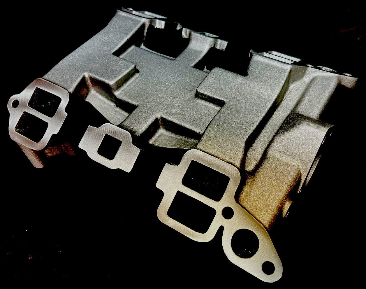 Ford Y Block 292 312 Offenhouser Tri power Intake Manifold | eBay