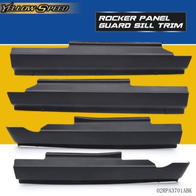 Rocker Panel Protector Guard Cover Trim Fit For 2009-2018 Dodge Ram ...