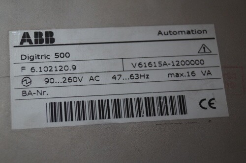 ABB Digitric 500 Industrieregler F 6.102120.9 | eBay