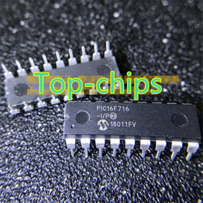 10X PIC16F716-I/P 8-bit Flash-based Microcontroller DIP18 | eBay
