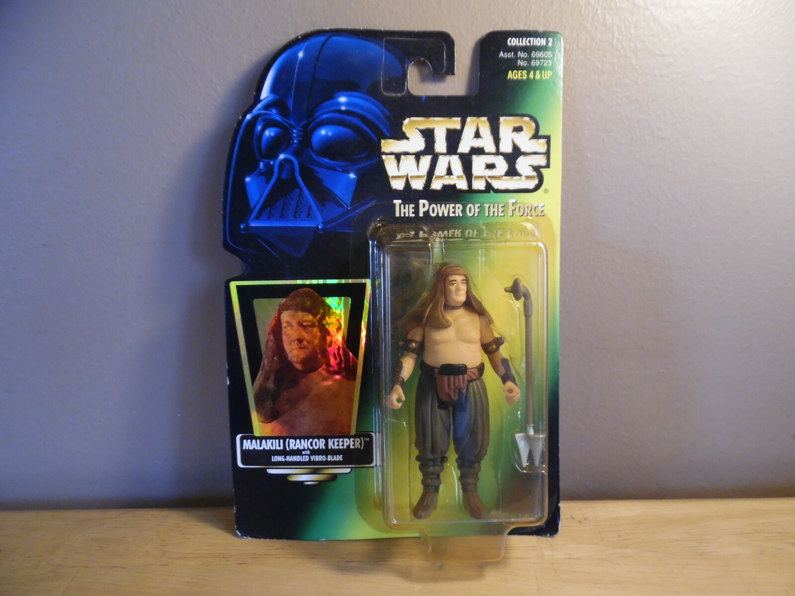 Star Wars Vintage Power of the Force Malakili Rancor Keeper POTF 1997 ...