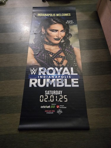 WWE Royal Rumble Rhea Ripley 2-sided Street Banner Indianapolis 2025 | eBay