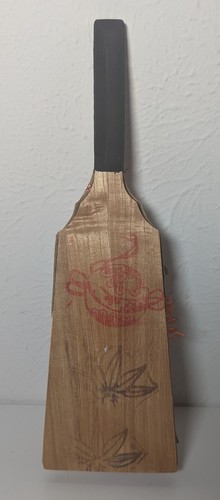 Vintage Geisha Japanese Wooden Hagoita Paddle! Red Gold | eBay