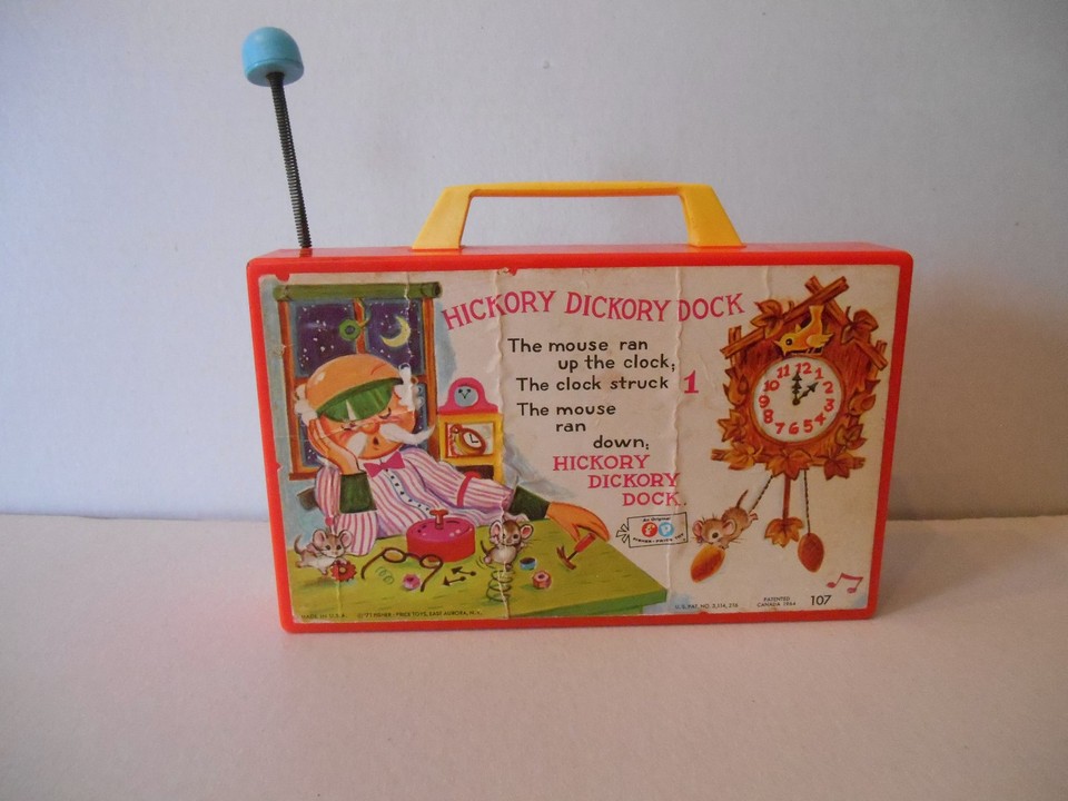 Vintage Fisher Price Hickory Dickory Dock Clock Radio 1971 | eBay