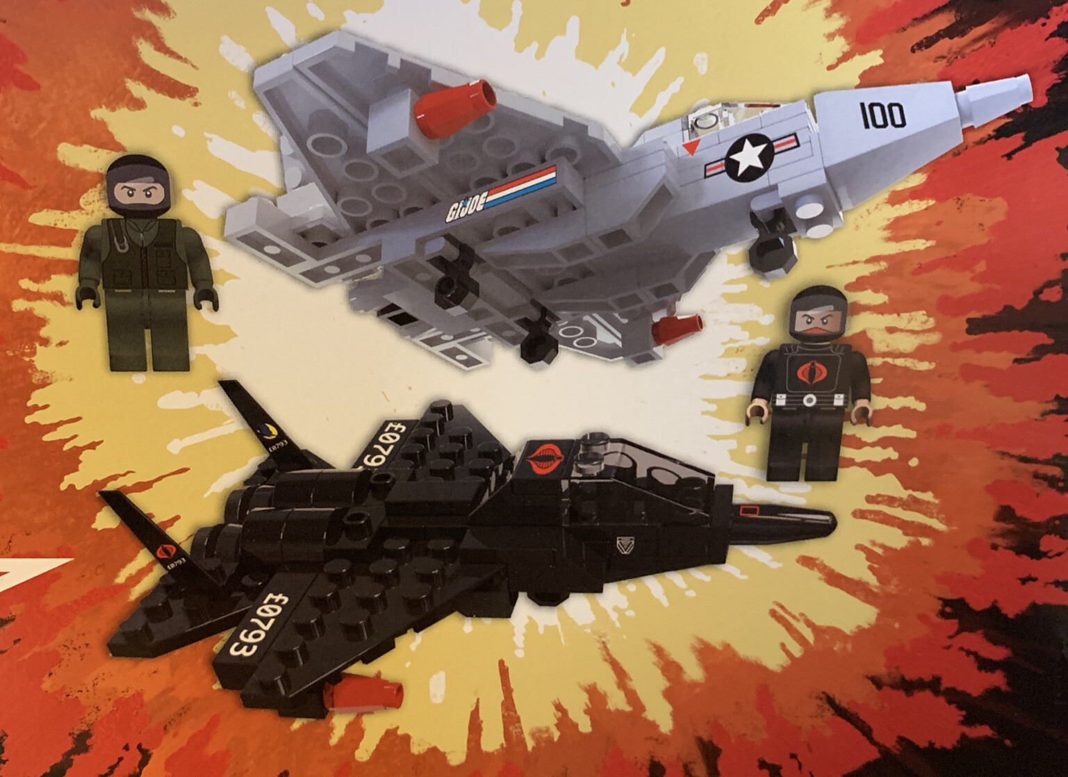 2020 GI Joe SKYSTRIKER & NIGHT RAVEN Jet Fighter Construction Set - NEW ...