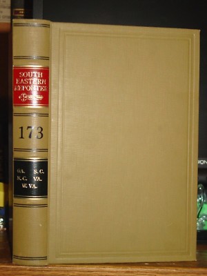 1934 SouthEastern Reporter Vol. 173 Cases Argued Workplace Deaths ...