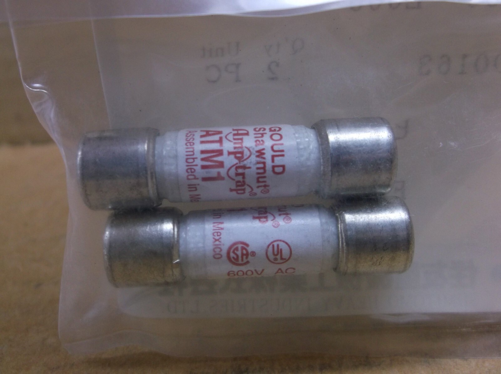 Quantity 2) ATM1 Gould Shawmut NEW In Box 1A Fuse Sumitomo Heavy ...