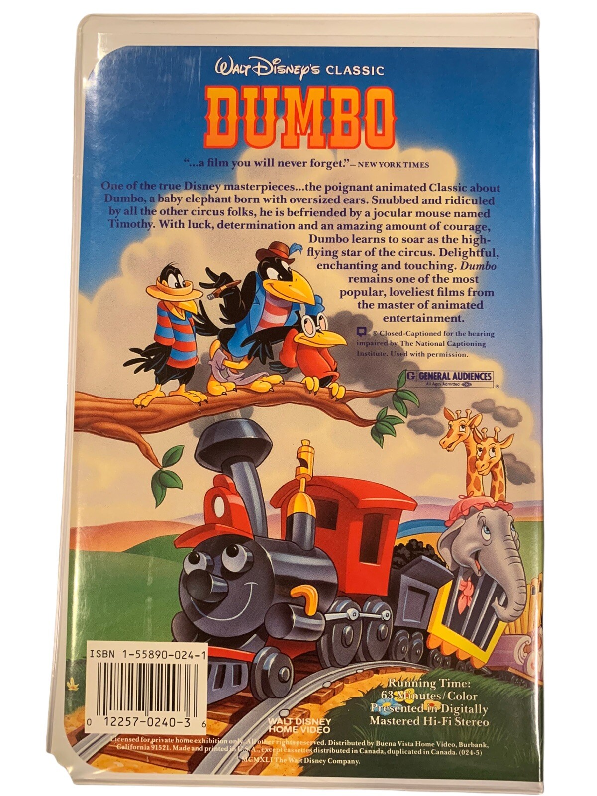 Dumbo 1991 Vhs