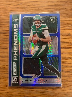 2020 PANINI OPTIC JAMES MORGAN ROOKIE PHENOMS JERSEY CARD ROOKIE BLUE ...