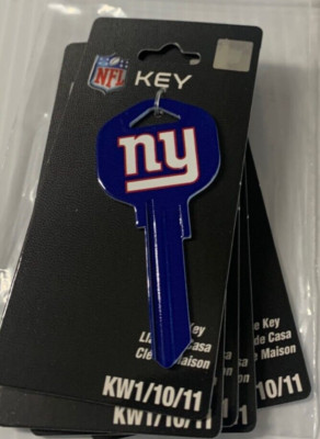 5 NFL Officially Licensed Football NEWYORK GIANTS House key Blanks KW1 ...