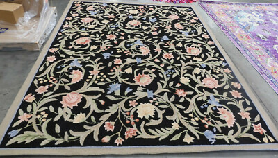BLACK 7'-9" X 9'-9" Loose Thread Rug Reduced Price 1172603670 HK248B-8 ...