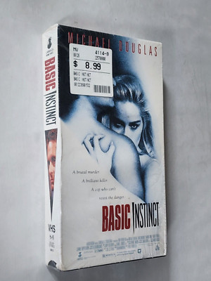 SEALED BASIC INSTINCT VHS TAPE IN BOX MICHAEL DOUGLAS SHARON STONE 1992 LIVE 12236901532| eBay