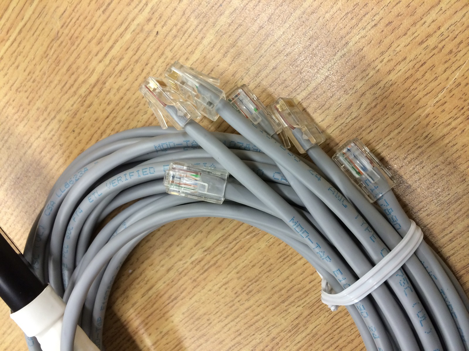 MOD-TAP E107890 24 AWG TYPE CM 75C (UL) CSA LL86238 PCC 60C FT4 ETL ...