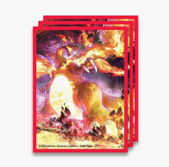 Scarlet & Violet Pokemon Charizard VMAX Card Sleeves x65 from Zard UPC ...