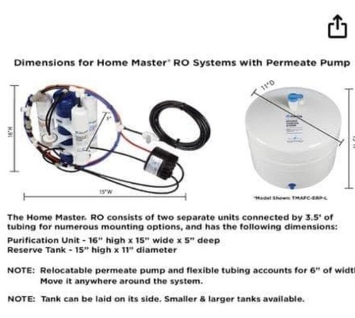 Home Master TMAFC-ERP Artesian Full Contact Undersink Reverse Osmosis ...