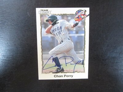1998 Best # 38 Chan Perry Autograph Signed Card B) Akron Aeros ...