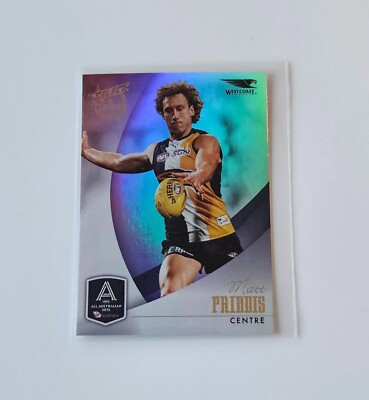 2016 AFL SELECT CERTIFIED ALL AUSTRALIAN CARD WEST COAST EAGLES MATT ...