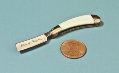 ROUGH RYDER RR1363 MINI Razor Mother of Pearl pocket / keychain knife 2 ...