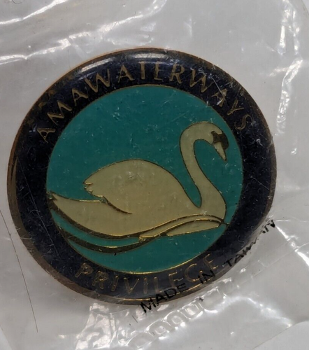 NEW - AMA Waterways Privilege - Swan Lapel Hat Pin | eBay