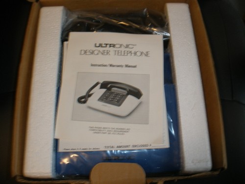 NEW NOS Vintage Ultronic Designer Telephone Blue Model 019 | eBay