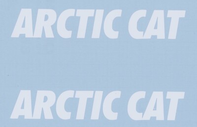 2x Arctic Cat 6" White Decals Stickers Snowmobiles Trailer Window Decal ...