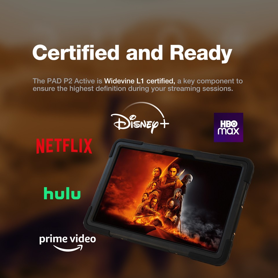 AGM PAD P2 Active Outdoor Rugged Tablet 16(8+8)GB+256GB 11'' Android 14 ...