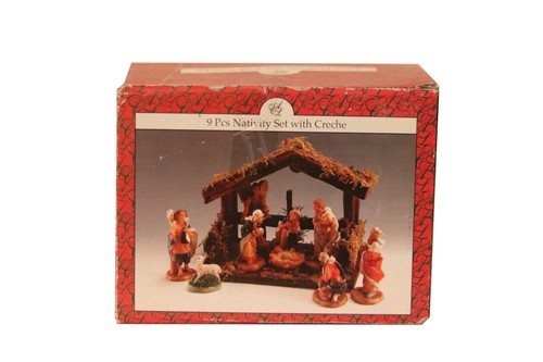 9 Pcs Nativity Set With Creche. | eBay