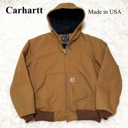 Carhartt J140 Active Jacket Size L Made In Usa Brn | eBay
