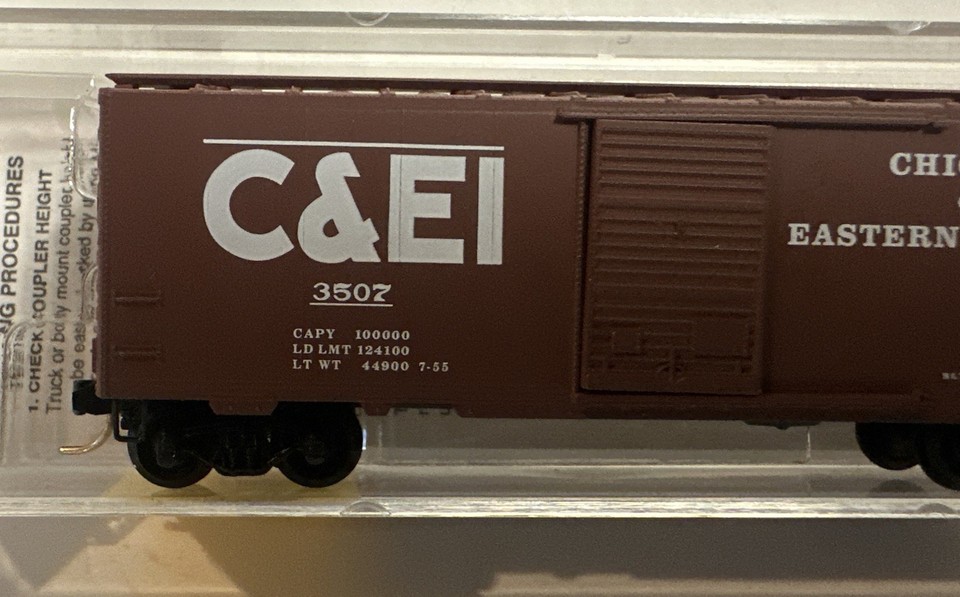 Micro-Trains N Scale C&EI Chicago & Eastern Illinois 40' Standard Box ...