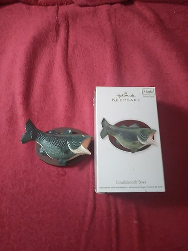 Hallmark Loudmouth Bass Christmas Ornament Magic Sound Fish Comic | eBay