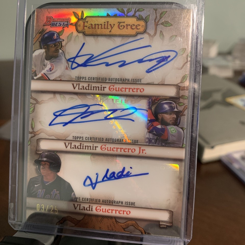 2024 Bowman’s Best Vladimir Guerrero Family Tree Triple Auto /25 | eBay