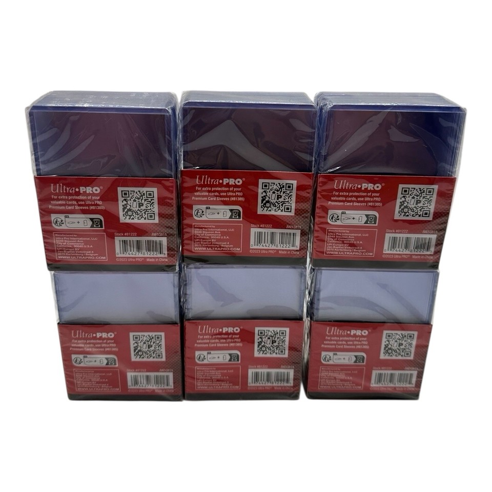 150 Ultra Pro REGULAR TOPLOADERS NEW Rigid Clear Standard Size Card ...